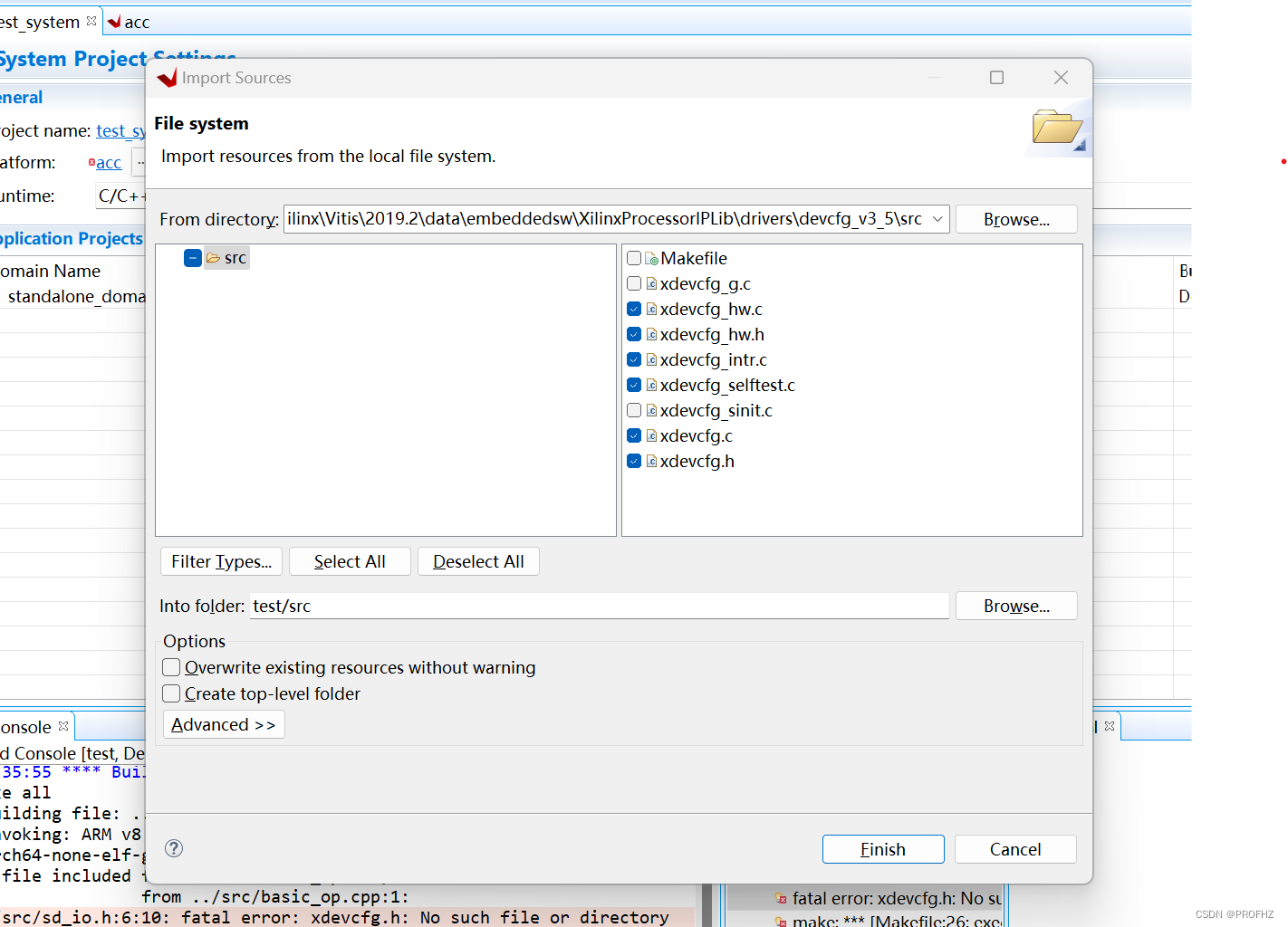 vitis2019.2出现fatal error: xdevcfg.h: No such file or directory的解决办法之一-CSDN博客