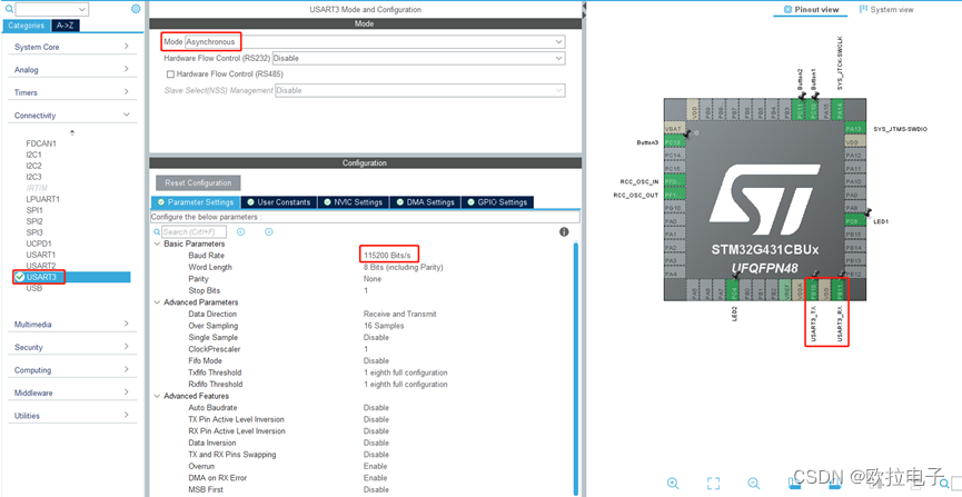 STM32G4 Simulink FOC开发实战--第六章：UART外设及VOFA+上位机通讯_stm32g4 foc 开发套件-CSDN博客