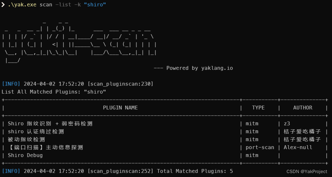 Yak 命令行扫描指南_yak csdn-CSDN博客