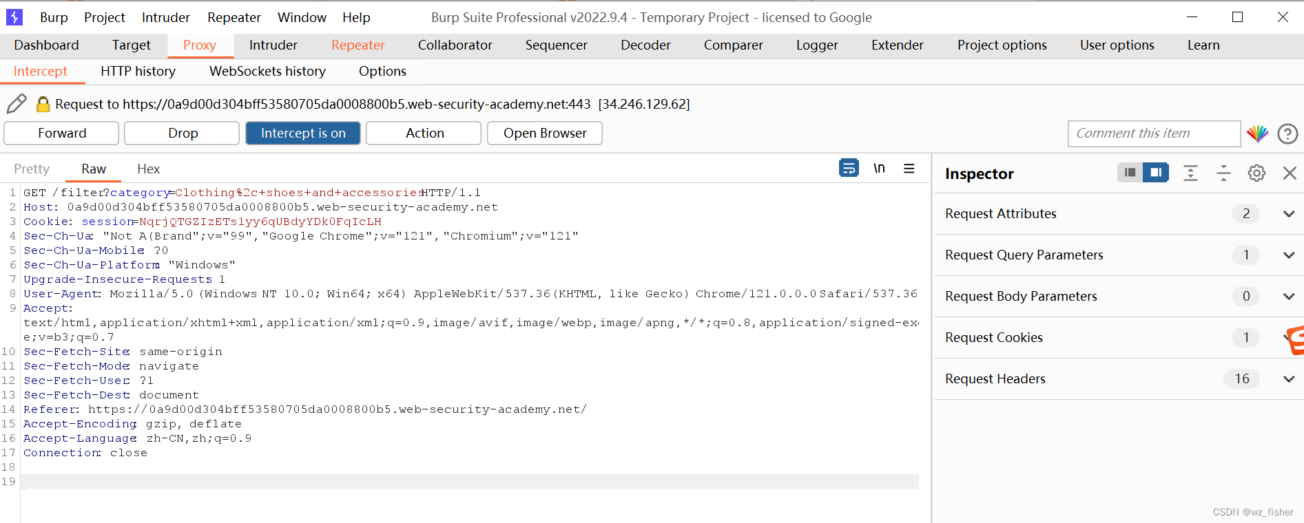 portswigger靶场之sql注入（一）_portswigger靶场攻略-CSDN博客