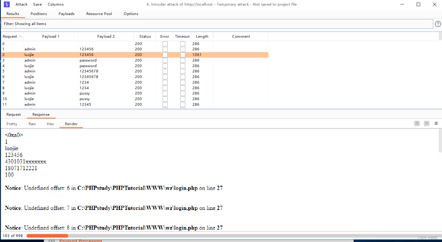 利用burpsuite爆破弱口令密码_burpsuite 弱口令字典-CSDN博客