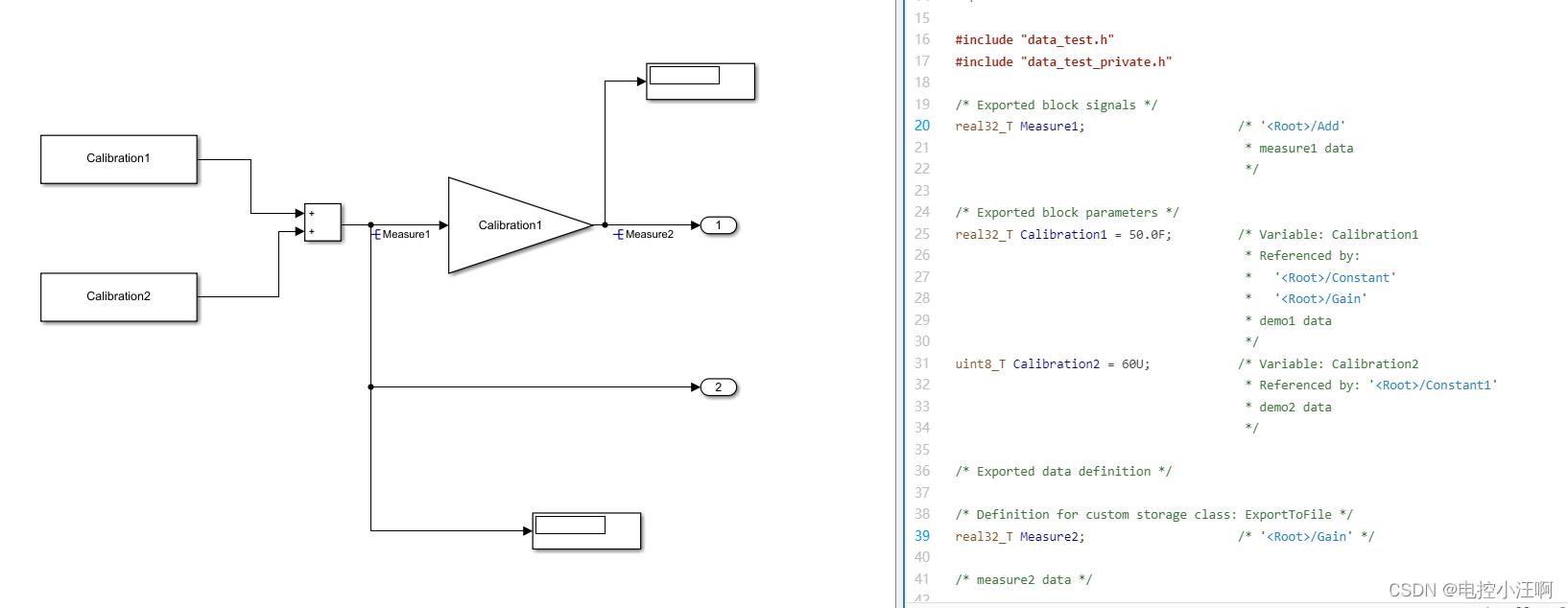 Simulink使用.m脚本批量定义标定量（Parameter）与观测量（Signal）_simulink标定量和观测量设置-CSDN博客