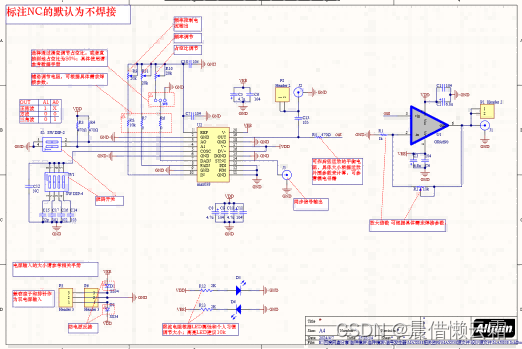 MAX038原理图函数信号发生器模块 三角波正弦波矩形波脉冲波 带后级运放_max038的pcb封装图-CSDN博客