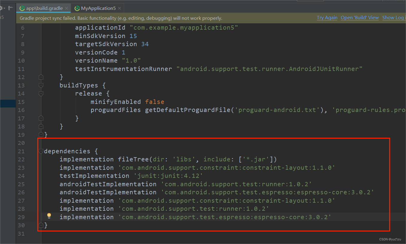 Could not resolve all files for configuration ‘:app:androidApis‘.报错如下：_could not resolve all ...