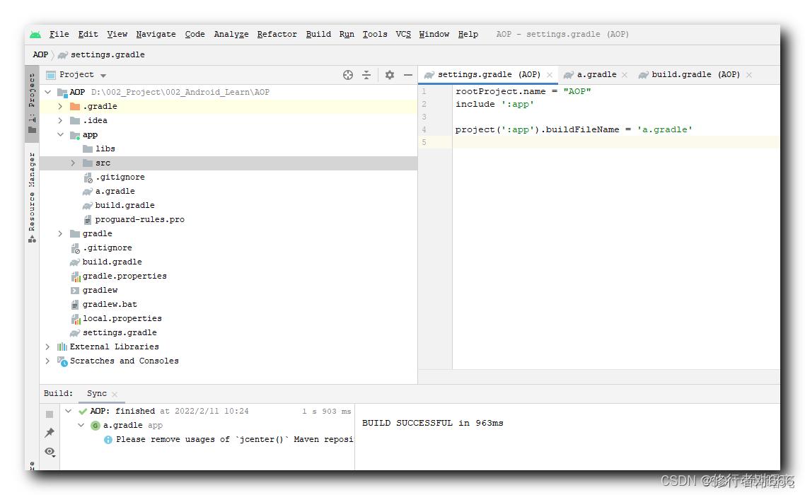 【Android Gradle 插件】settings.gradle 配置文件 ( 配置基本作用 | include 函数用法 | 目录层级配置 | 修改 Module 模块构建脚本名称 ...