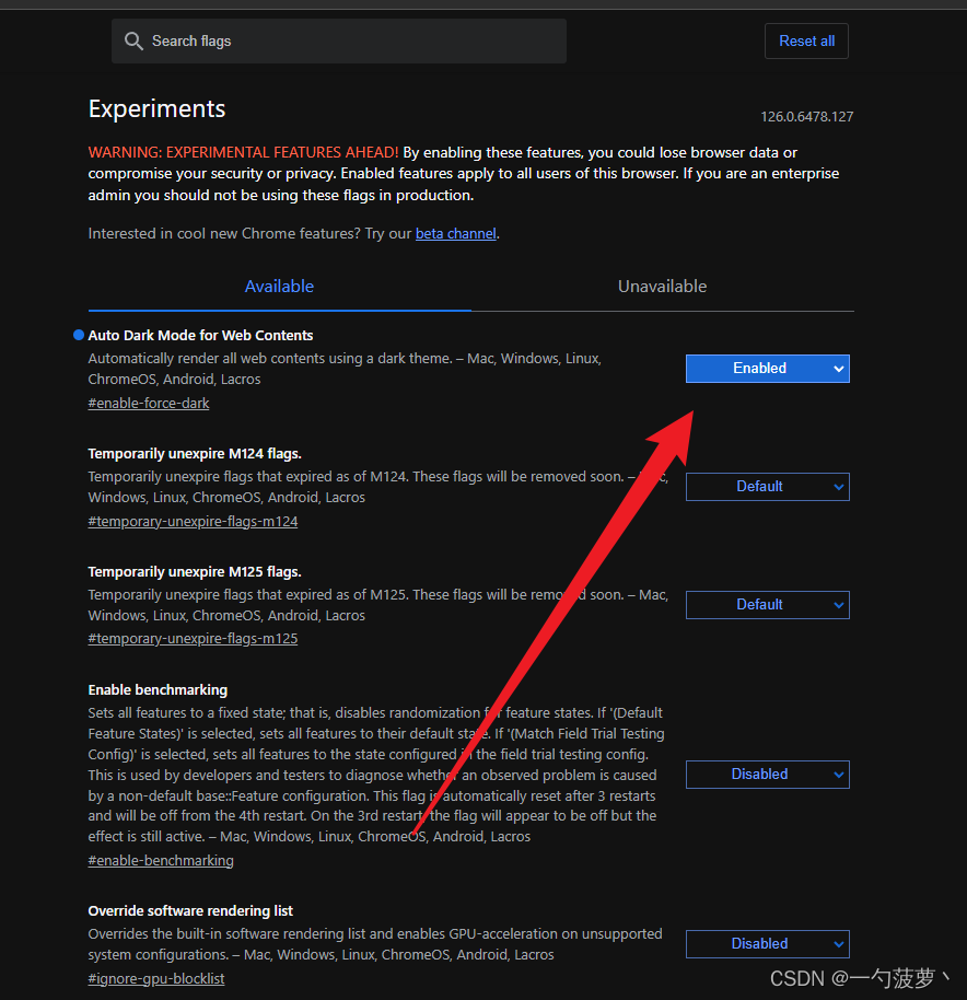 谷歌浏览器修改背景颜色_enabled with selective inversion of non-image elem-CSDN博客
