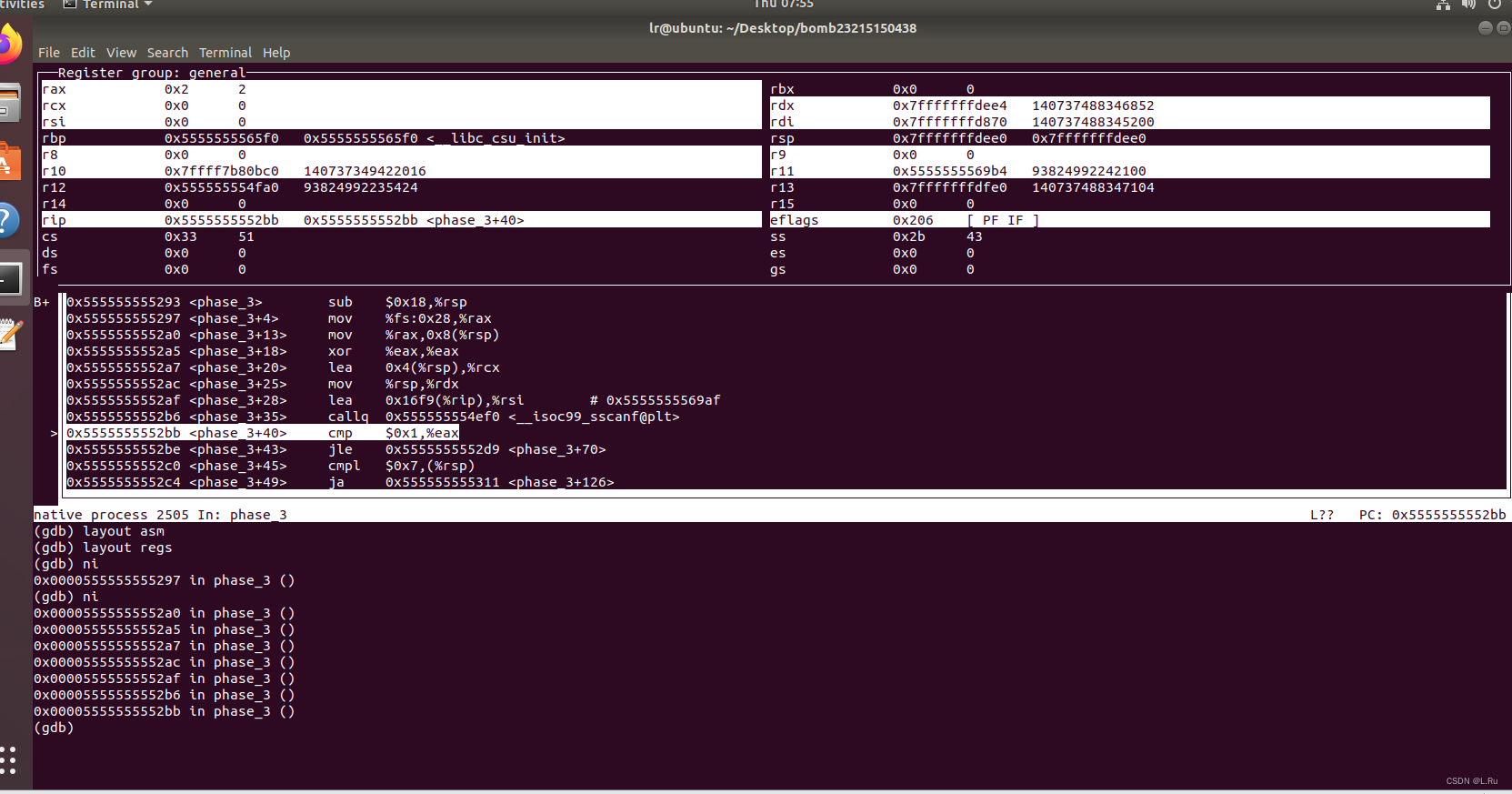 计算机系统基础--实验二BinaryBomb实验报告_计算机系统实验-CSDN博客