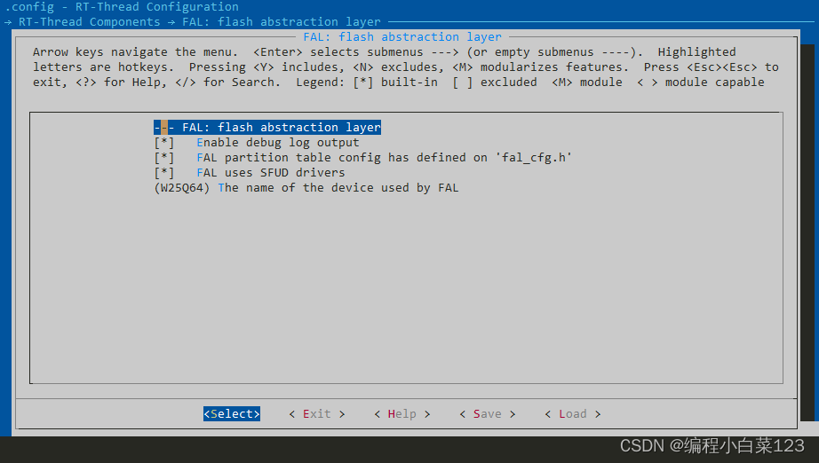 RT-T下使用easyflash的配置过程_rtthread easyflash-CSDN博客