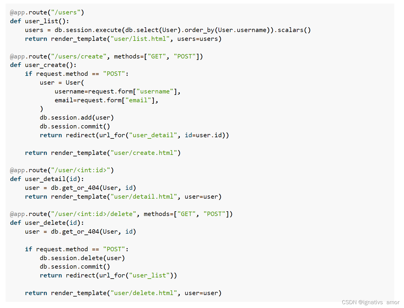 Flask python 开发篇：模型（model）Flask-SQLAlchemy的使用_sqlalchemy model-CSDN博客