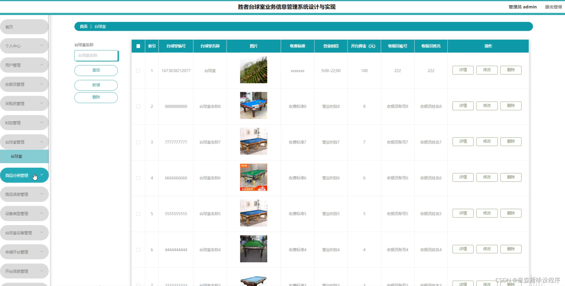 Django胜者台球室业务信息管理系统设计与实现源码mysql论文django台球管理系统源码 Csdn博客