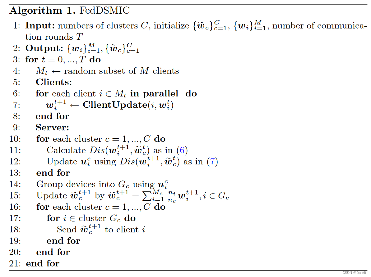 Multi-initial-Center Federated Learning with Data Distribution Similarity-Aware Constraint 聚类+联邦 ...