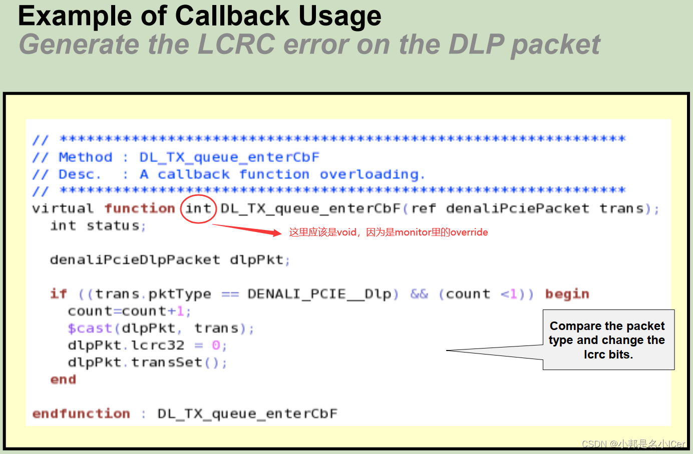 【PCIe】CDNS PCIe VIP 杂记 -- Callback_cadence usb vip 如何丢包-CSDN博客