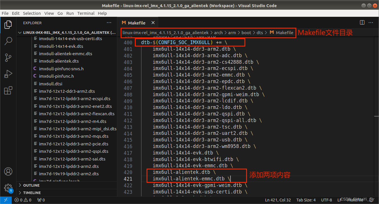 移植Linux内核到阿尔法开发板（二）添加ALIENTEK-ALPHA开发板_linux4.1.15-CSDN博客