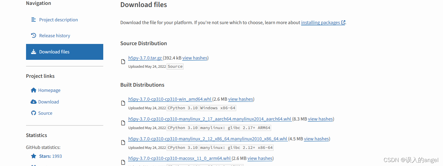 解决：from . import h5 as _h5 File “h5py\h5.pyx”, line 1, in init h5py.h5 ImportError: DLL load ...