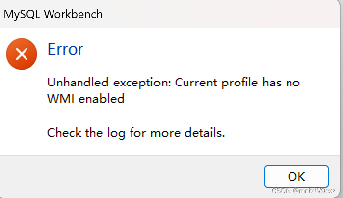 workbench报错:““Could not acquire management access for administration RuntimeError:Target host is ...