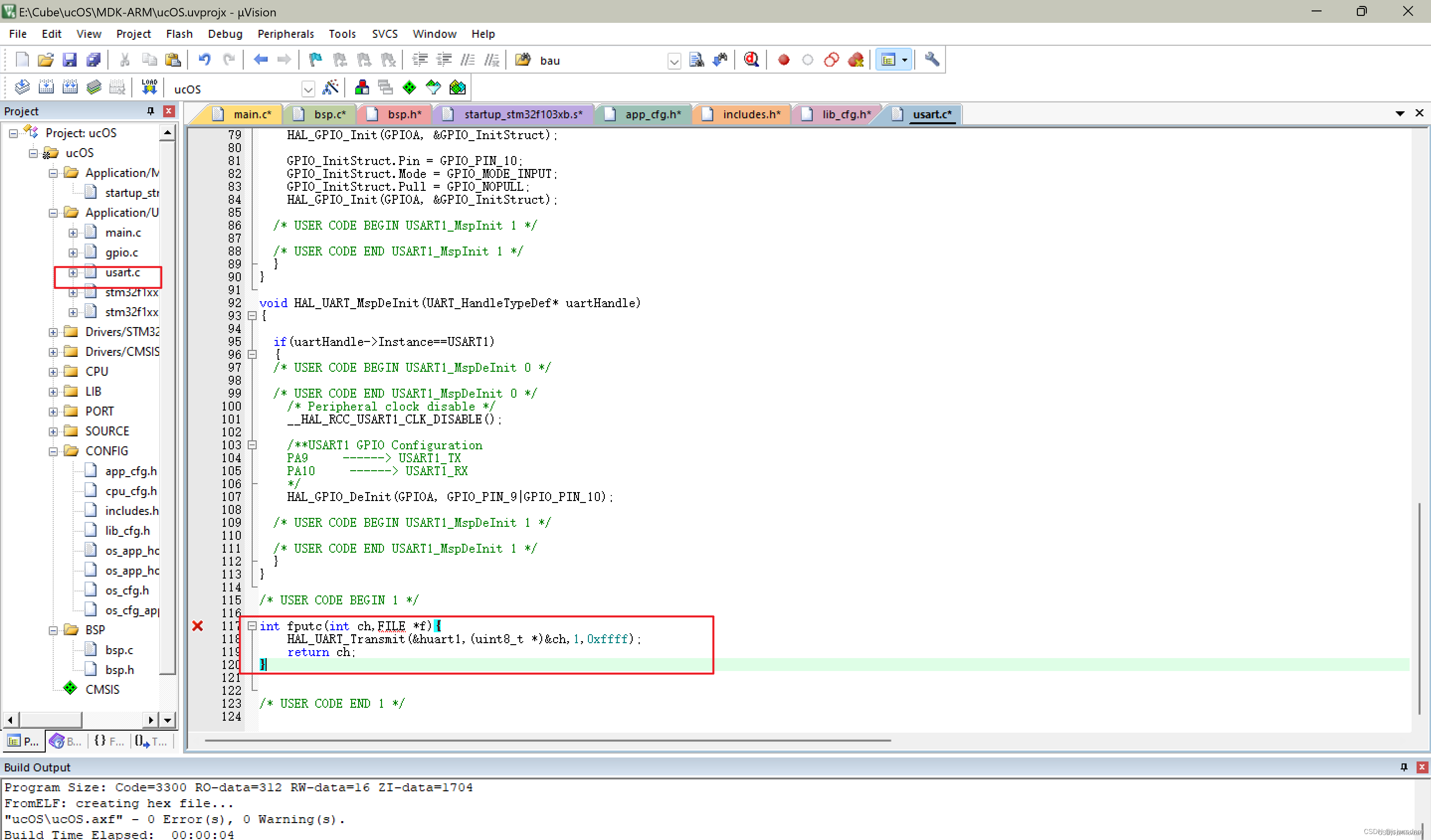 STM32CubeMX&Keil——STM32F103C8T6：移植ucOS_ucos ii cubemx-CSDN博客