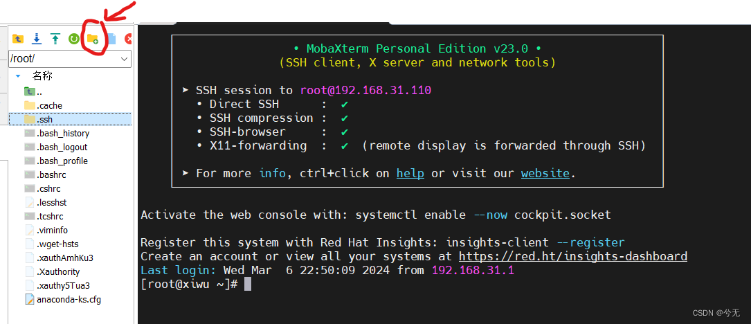 SSH服务及配置Mobaxterm远程免密登入_mobaxterm ssh-CSDN博客