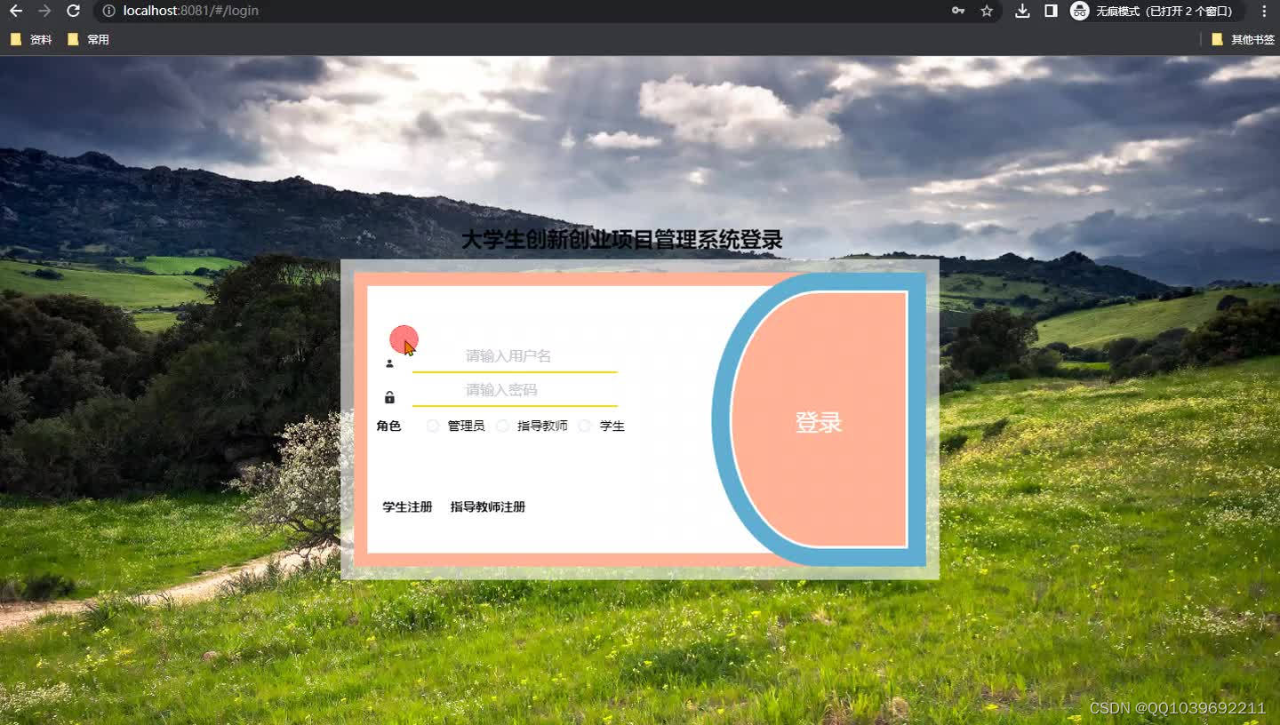 基于springboot的大学生创新创业项目管理系统设计与实现大学生创新创业项目管理界面设计方案 Csdn博客