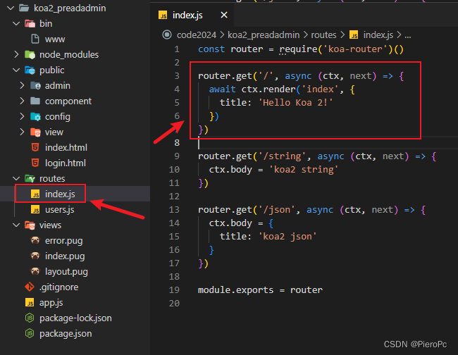 Node.js Koa2框架 Pear Admin Layui后台管理框架 pug模板语言 gitee.com入录代码仓库和.gitignore排除放入仓库文件配置 起步简要记录（一 ...