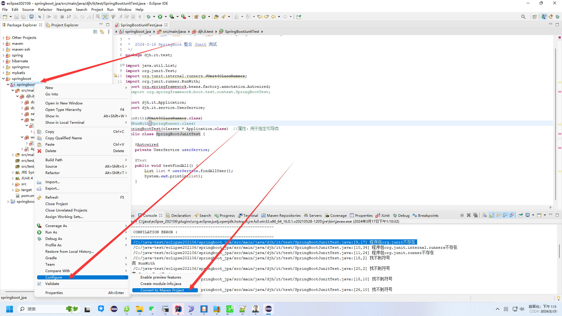 Eclipse 中 maven 依赖项全部消失，解决方案_eclipse导入maven项目没有maven依赖-CSDN博客
