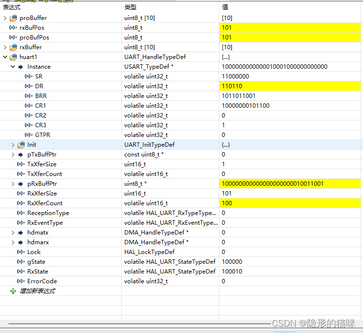 使用HAL库函数HAL_UART_Receive_IT()；接收一定大小数据帧出现串口报错huart-＞ErrorCode等于4_huart->errorcode-CSDN博客