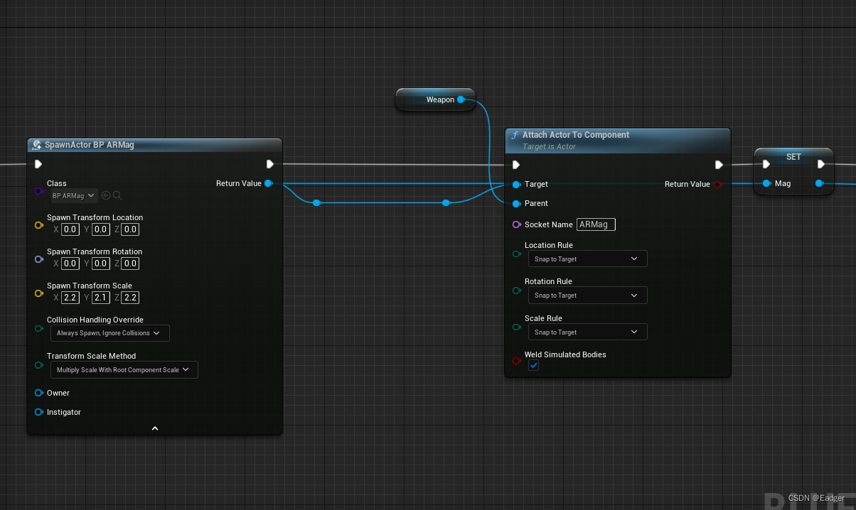 UE5怎么做枪械换弹夹(带丢弃弹夹飞出)制作笔记_ue5weapon socket-CSDN博客