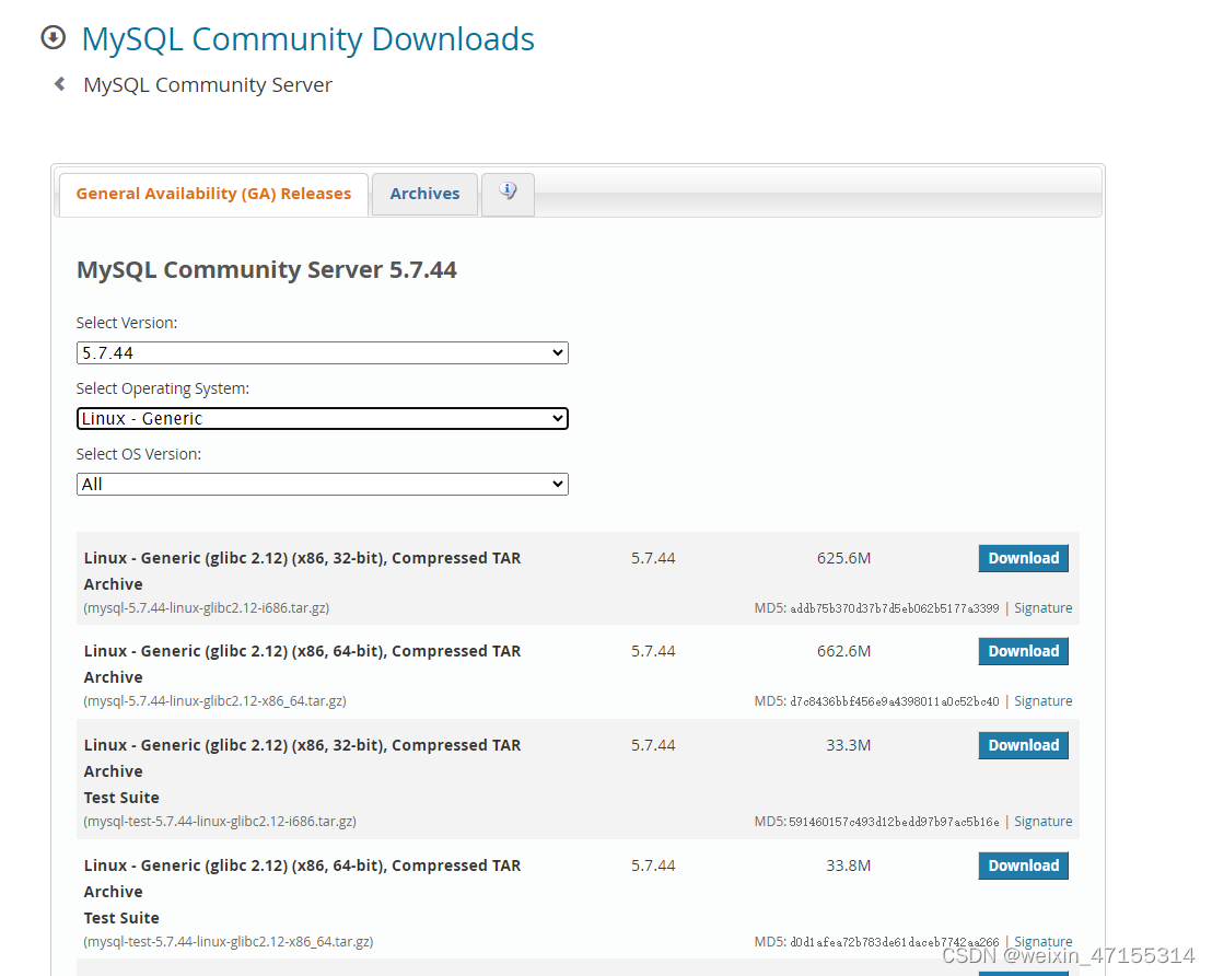 linux系统下安装解压安装mysql5.7.44_linux安装mysql5.7.44-CSDN博客