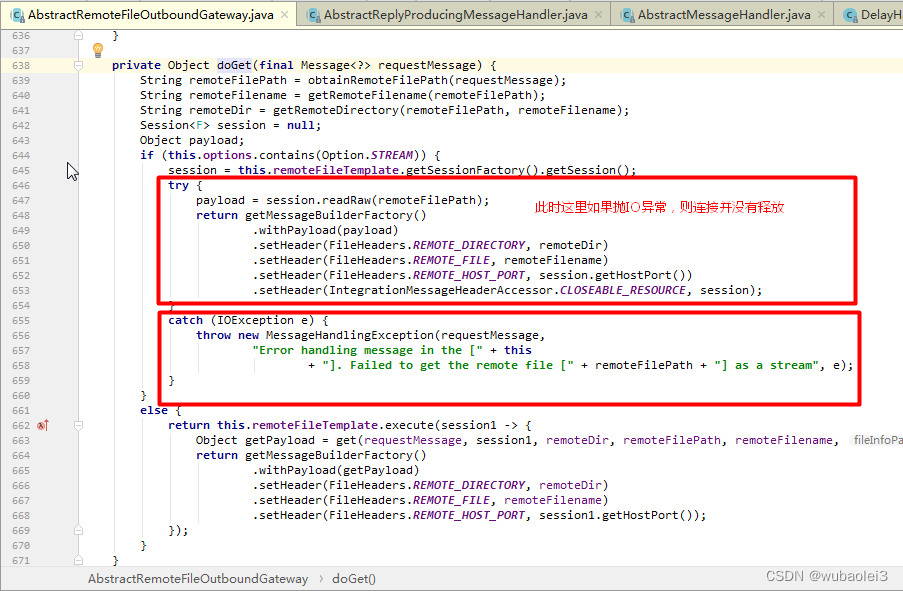 下载文件用spring Integration Sftp，出现如下异常timed Out While Waiting To Acquire A Pool Entryintegration 3029