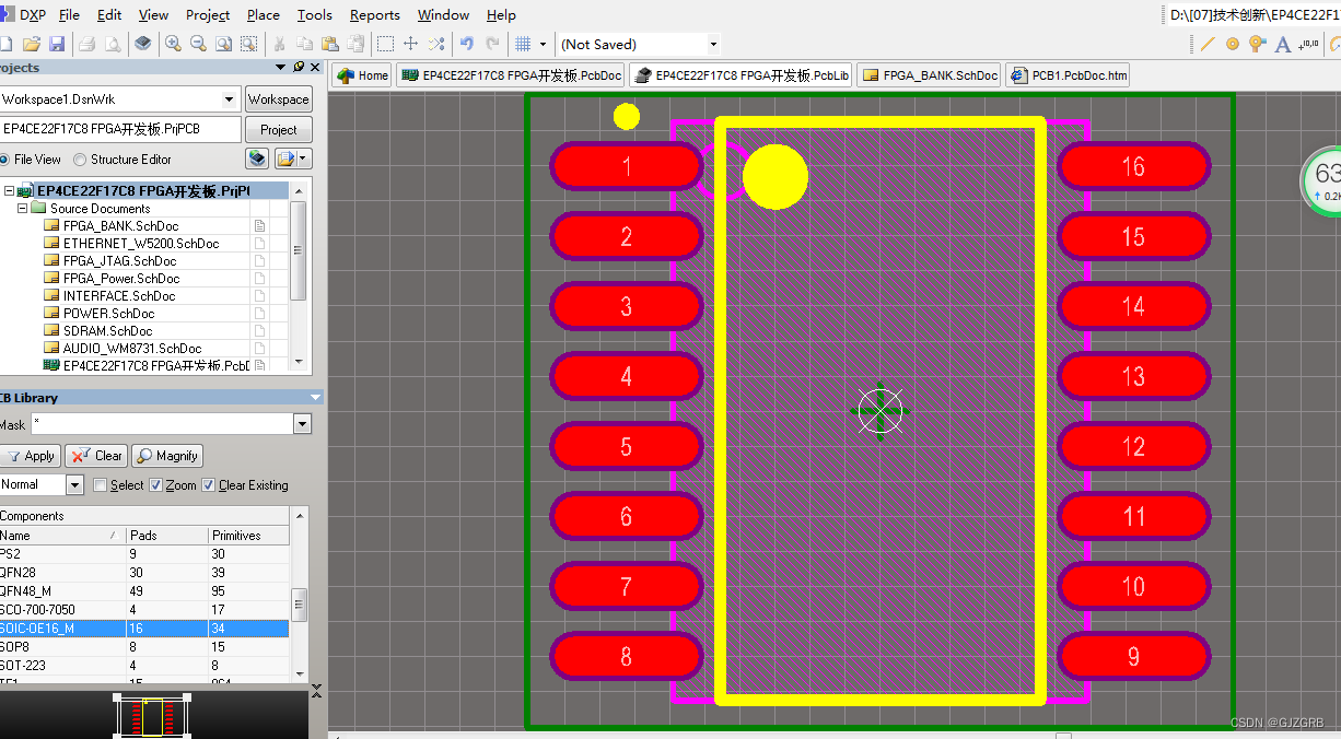基于cyclone4e Fpga(ep4ce22f17c8)开发评估板硬件(原理图pcb)fpga测量例程verilog源码 Csdn博客