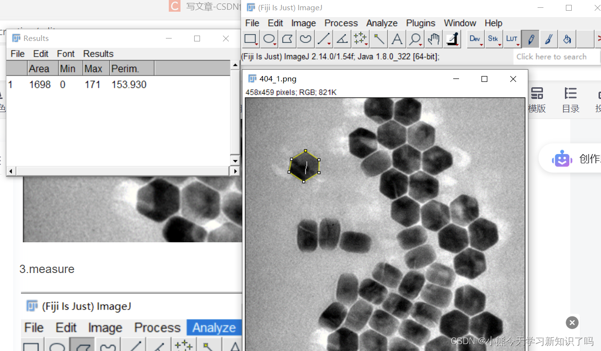 使用ImageJ/fiji处理纳米粒子TEM图像_fiji里面pixel怎么变成纳米-CSDN博客