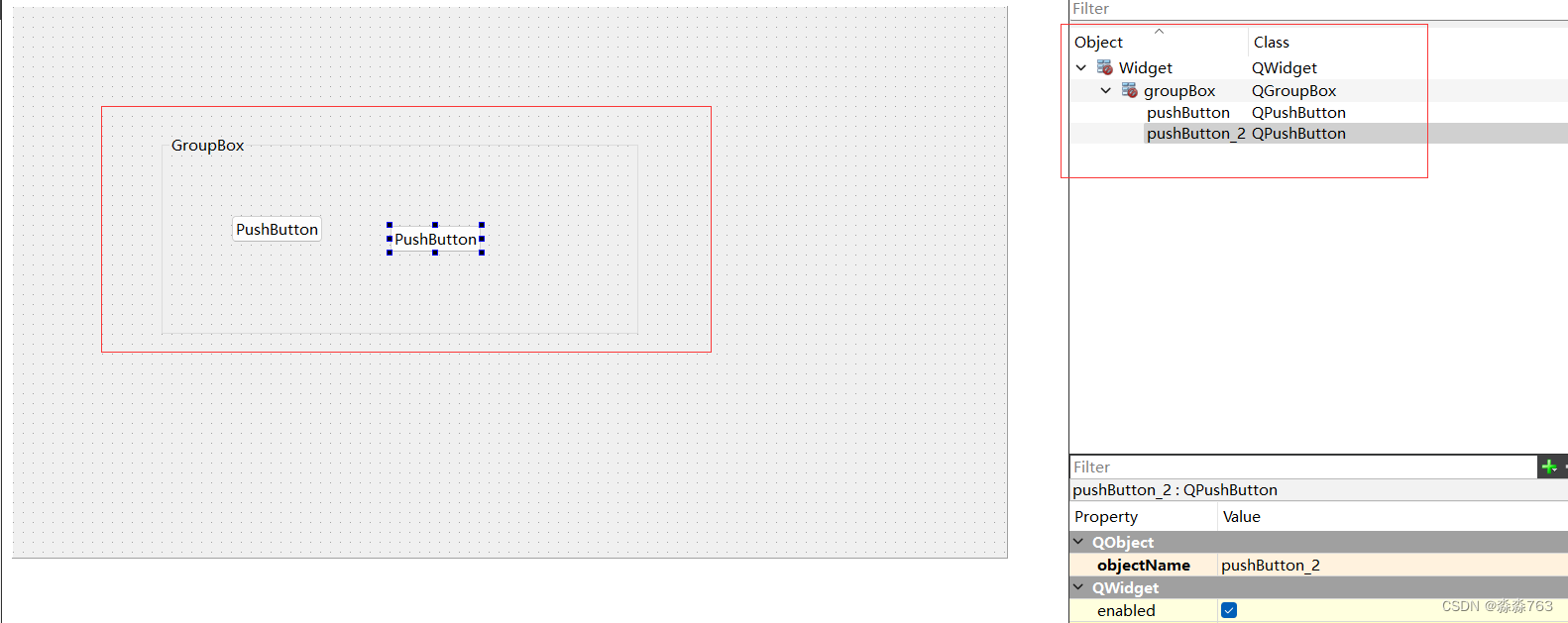 Qt中的GroupBox组件不能放按钮_qt groupbox里的按钮无法操作-CSDN博客