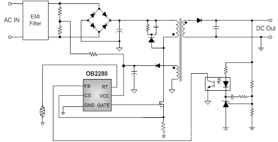 OB2280OB25132/OB25133/OB25134反激式转换器IC_ob25133电源芯片电路图-CSDN博客