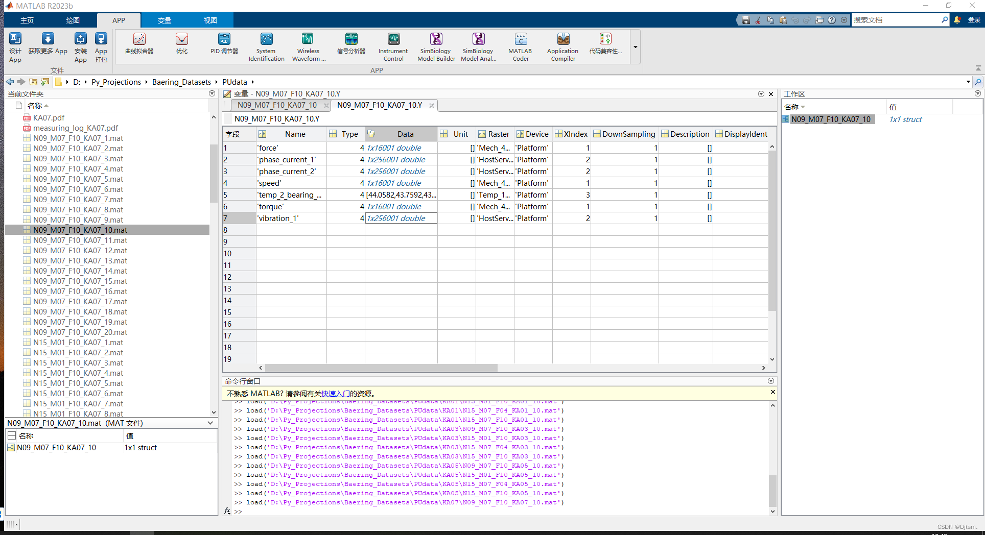 将PU（帕德博恩）数据集处理为CSV并绘制时频图_帕德博恩数据集-CSDN博客