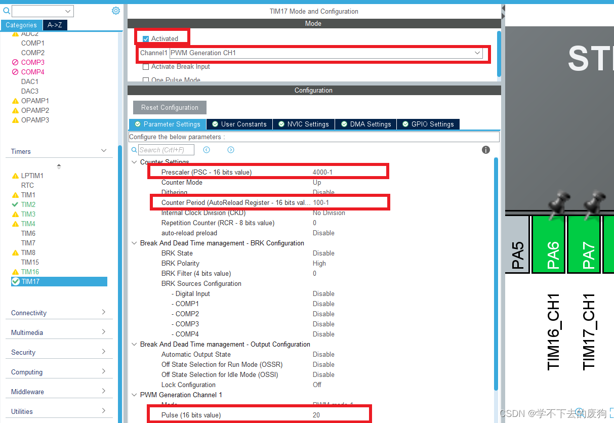 蓝桥杯CT117E_M4（G431）-PWM（Output Compare+Input Capture）_蓝桥杯输入捕获-CSDN博客