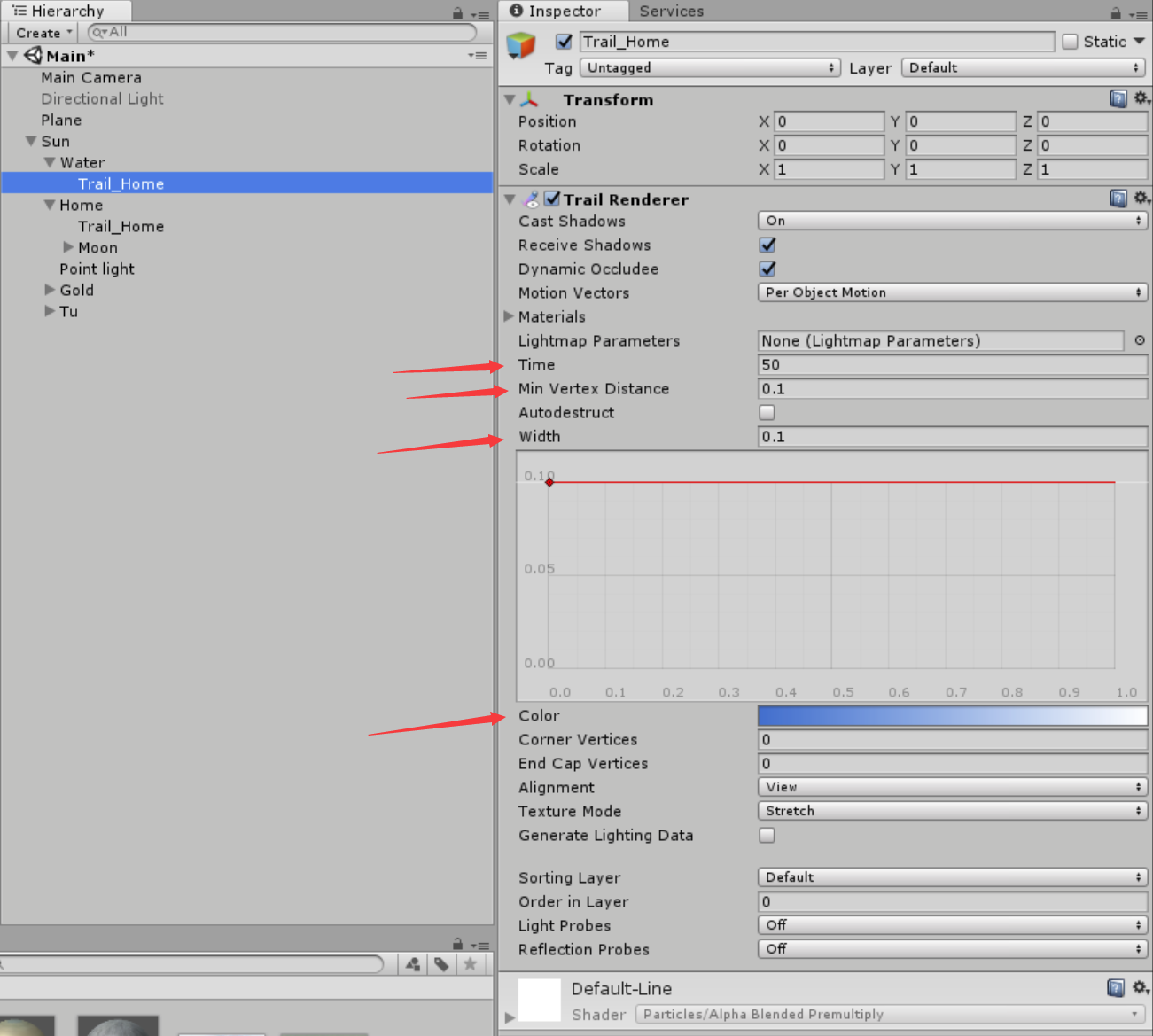 Unity2017超基础入门（简单项目） 星球的自转与公转（显示轨迹）_使用unity工具和引擎基础类开发一个模拟太阳、地球和月亮自转公转的程序-CSDN博客