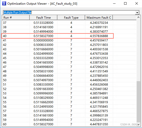 PSCAD学习笔记（4.3）AC Faults交流故障：外部故障控制，使用多次运行Multiple-Run（高效调参神器）_pscad那个故障表怎么显示-CSDN博客