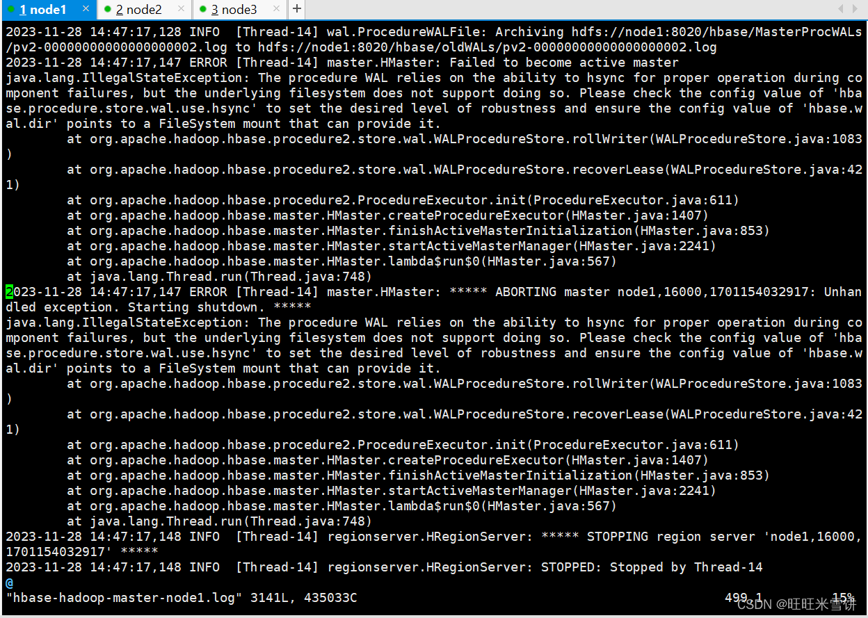 在配置HBase集群时，hmaster启动就挂掉_hbase hmaster挂掉-CSDN博客