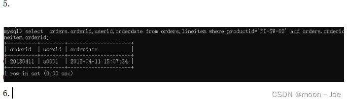 MySQL查询 -实验_1.查询lineitem表中订单编号、商品名称和购买数量。2.显示orders表单笔高于30-CSDN博客
