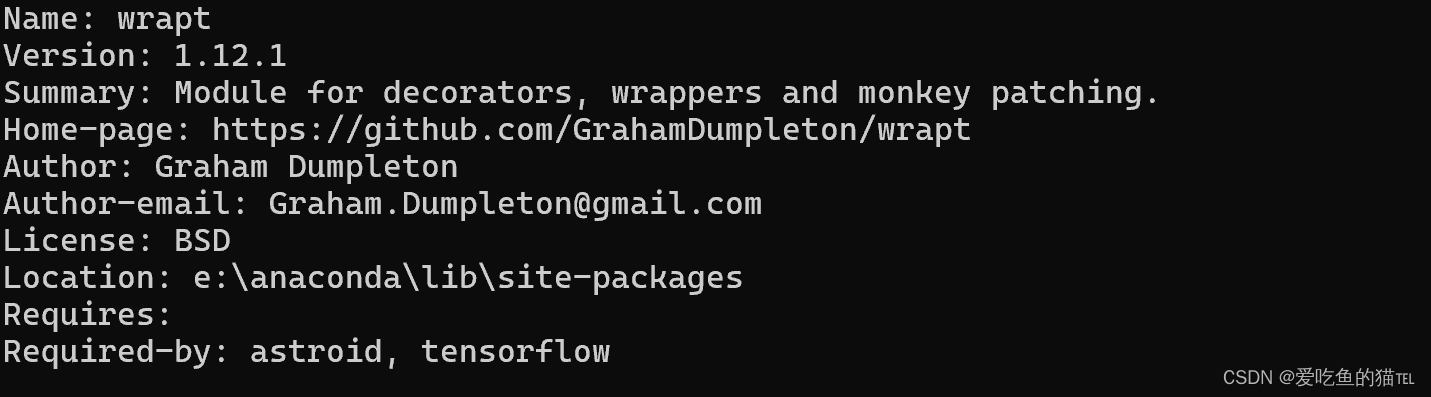 ERROR: Cannot uninstall ‘wrapt‘. It is a distutils installed project and thus we cannot ...