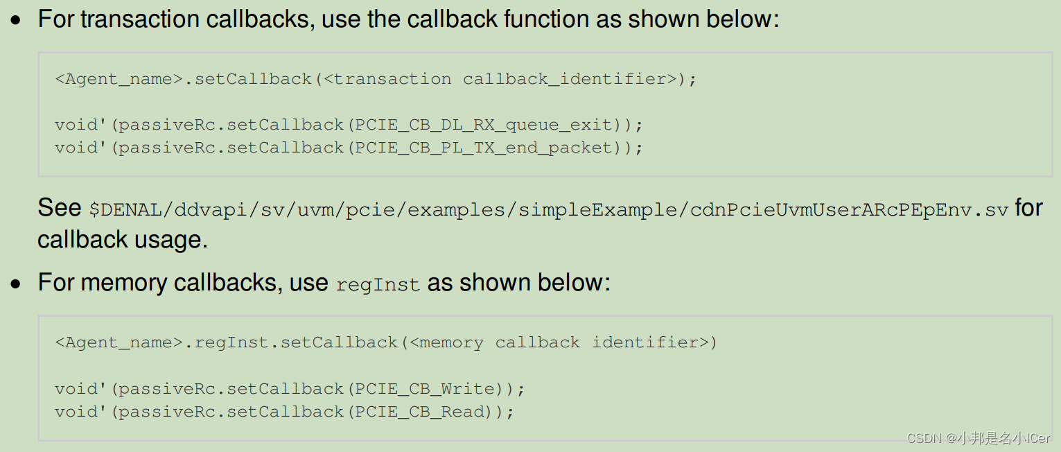 【PCIe】CDNS PCIe VIP 杂记 -- Callback_cadence usb vip 如何丢包-CSDN博客