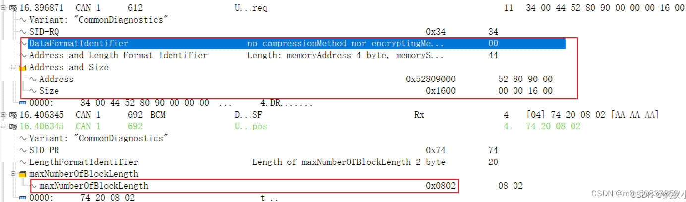 UDS $34服务，学习笔记_uds 0x34服务如何计算数据大小-CSDN博客