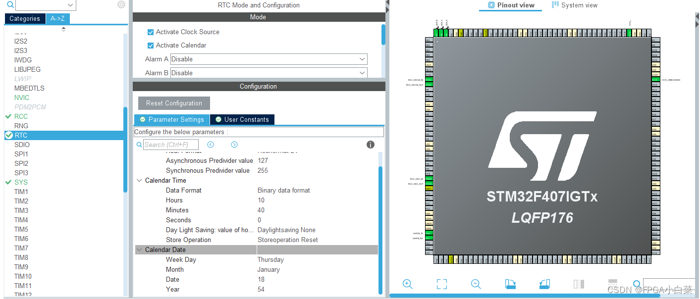 STM32 RTC实时时钟，上电对时并在串口打印_串口打印发送当前时间-CSDN博客