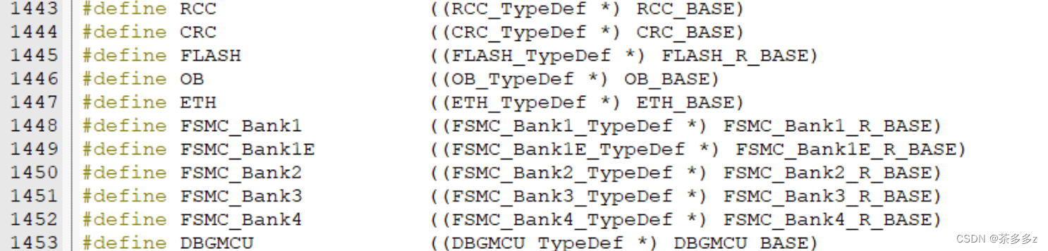 如何理解stm32中的#define RCC ((RCC_TypeDef *) RCC_BASE)-CSDN博客