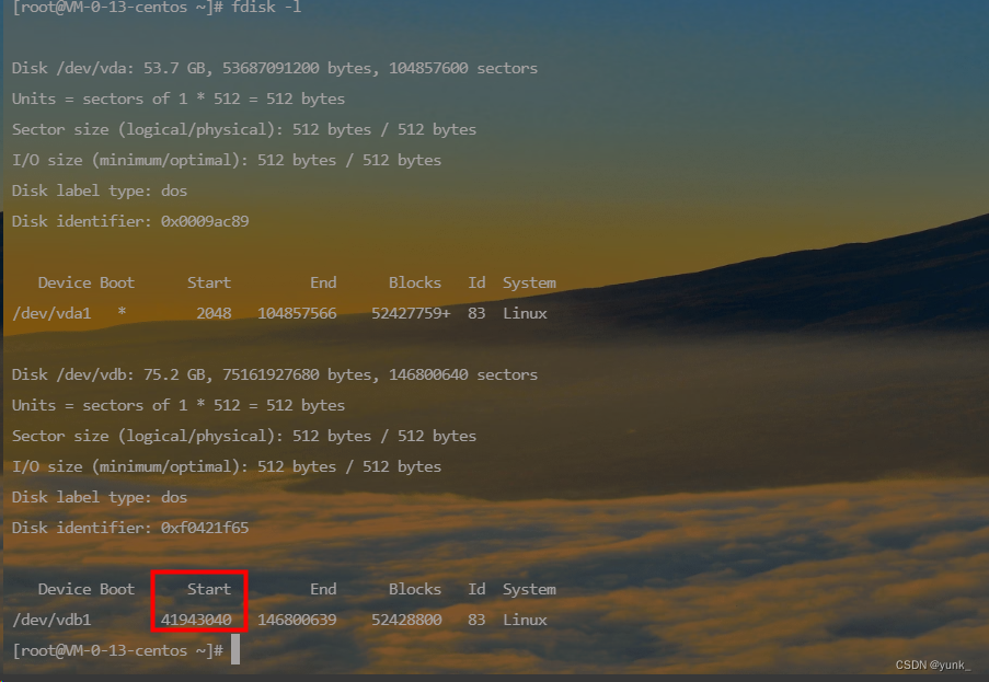 Linux扩容报错：NOCHANGE: partition 1 could only be grown by -33 [fudge=2048 ...
