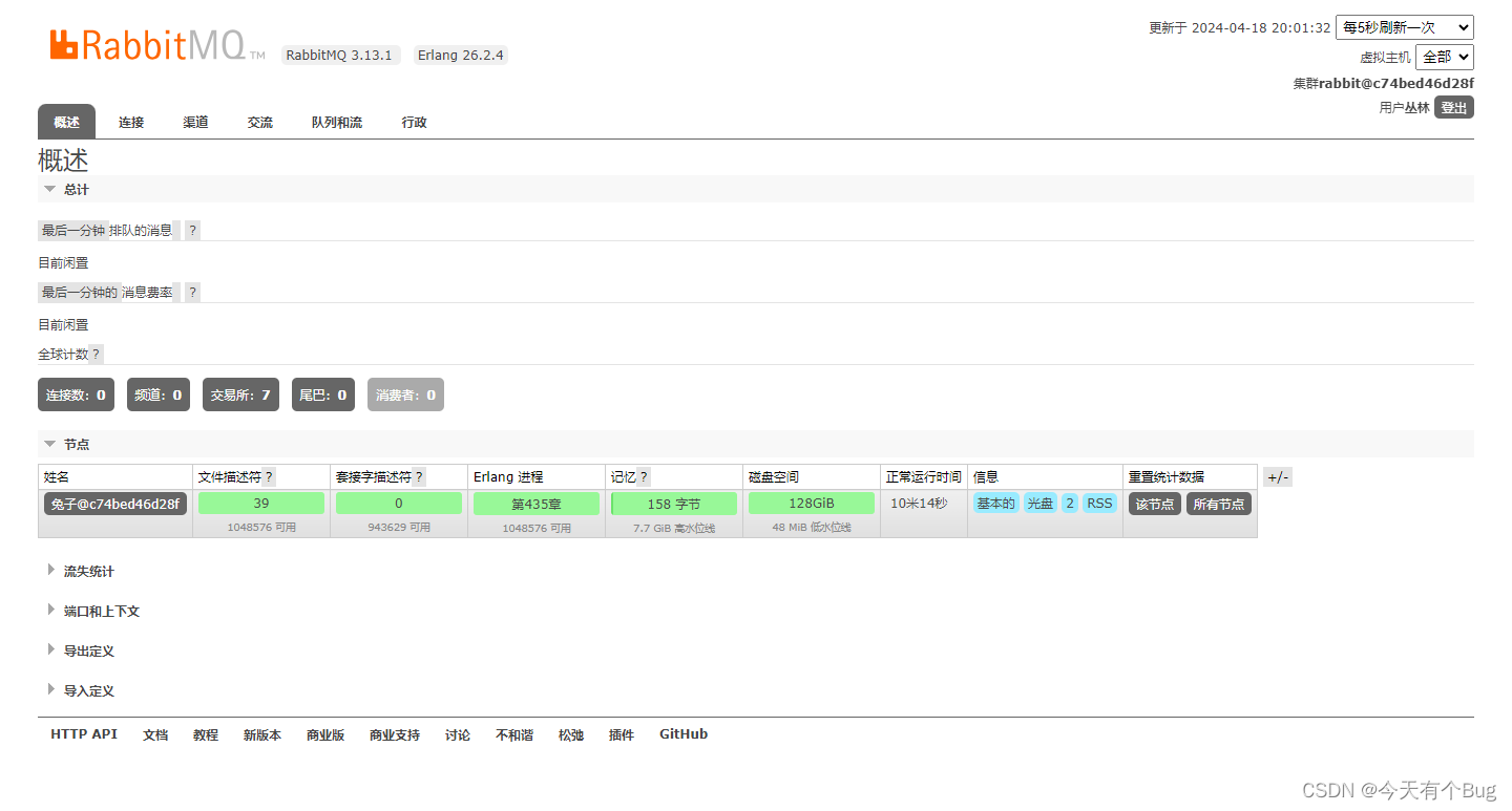【笔记】RabbitMQ安装和Spring AMQP_rabbitmq 3.13版本修改端口号-CSDN博客