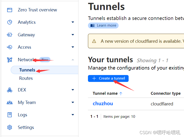 CF tunnel内网穿透-CSDN博客