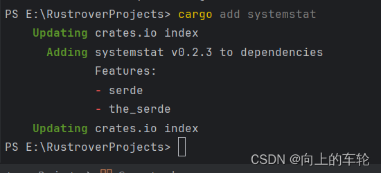 Rust错误：【error: failed to select a version for the requirement `systemstat = “^0.8.2“】_perhaps a ...