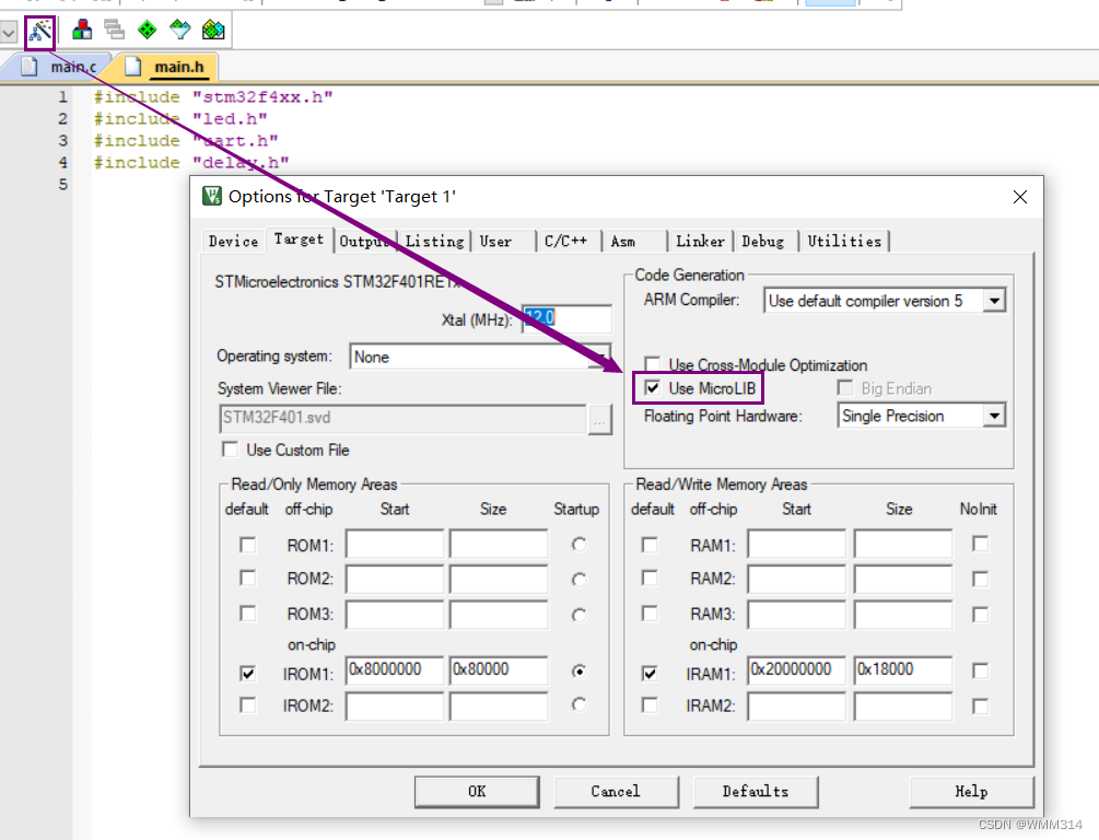 基于STM32F401RET6智能锁项目----环境搭建_stm32f401keil-CSDN博客