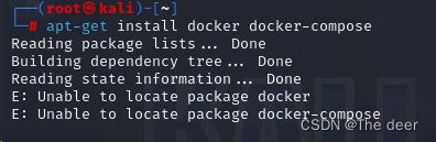 kali安装docker时，出现Reading package lists... DoneBuilding dependency tree... DoneReading state ...